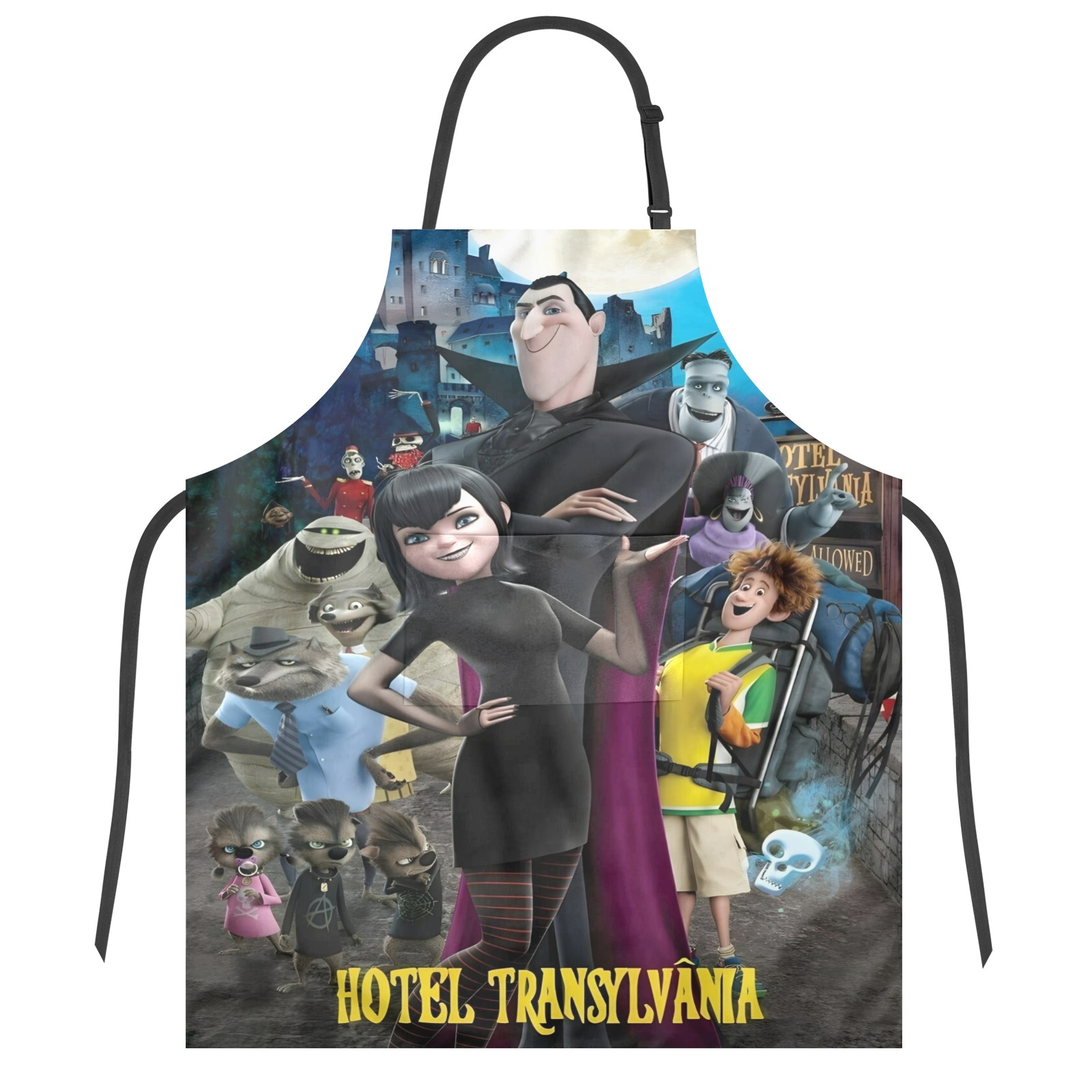 Hotel Transylvania apron has an iconic print, is durable and adjustable ...