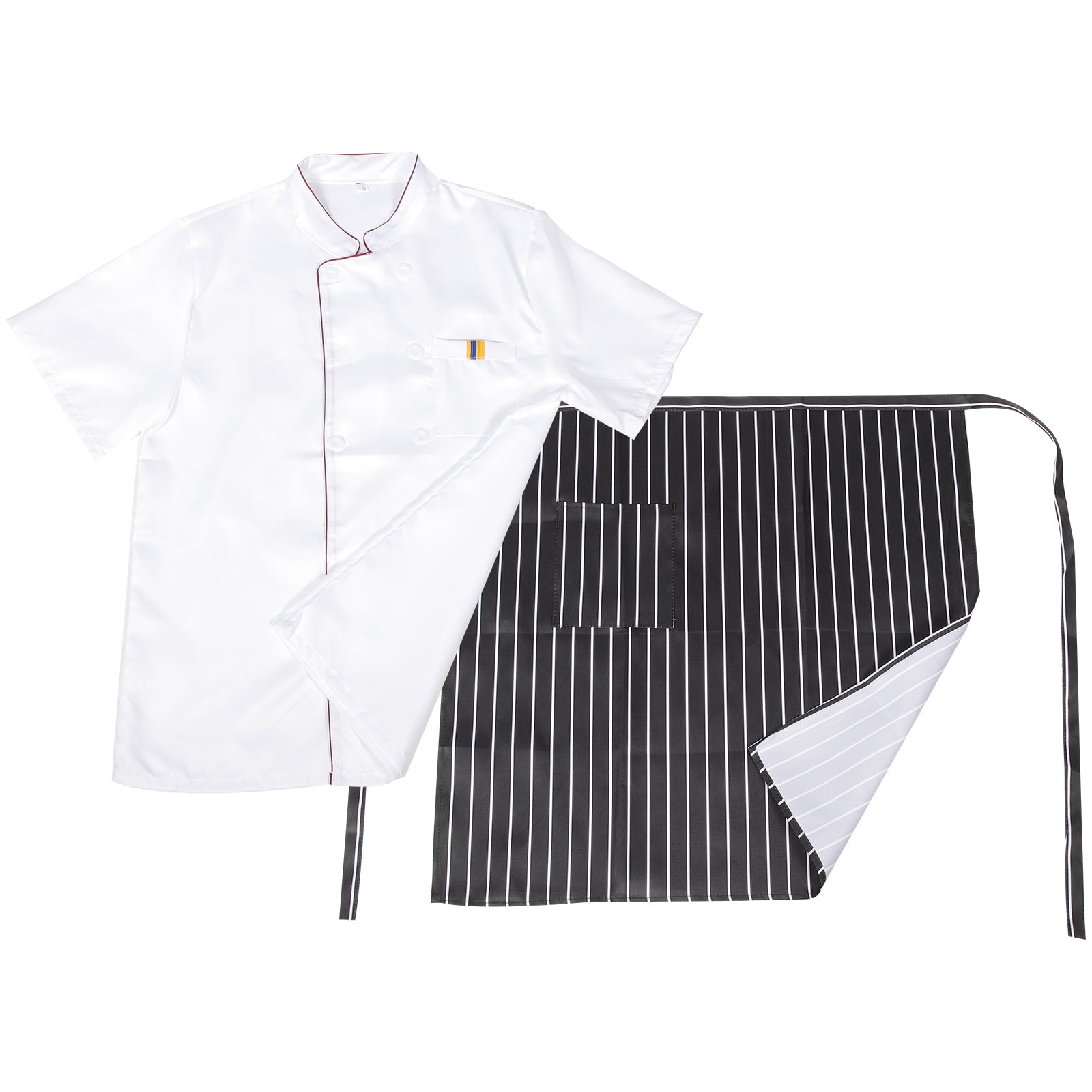 Hotel Uniforms Men's Jacket Chef Coats Oil-proof Cooking Aprons Outdoor ...