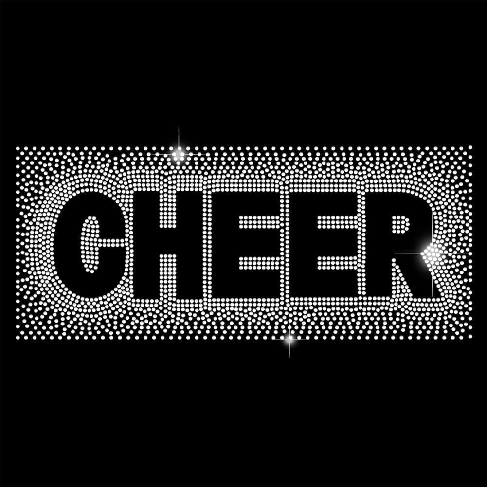 Hotfix Crystal Rhinestones Cheer Iron on Heat Transfer Bling Alphabets ...