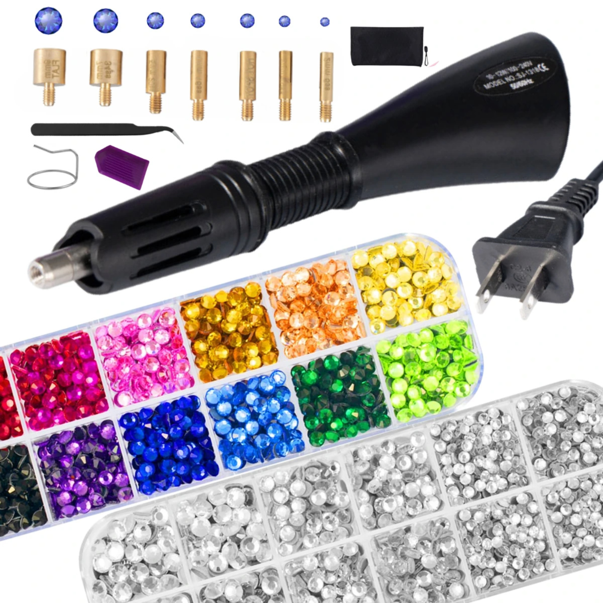 CHENDU Hotfix Rhinestones Applicator Kit, Bedazzler Kit, Heat Fix ...