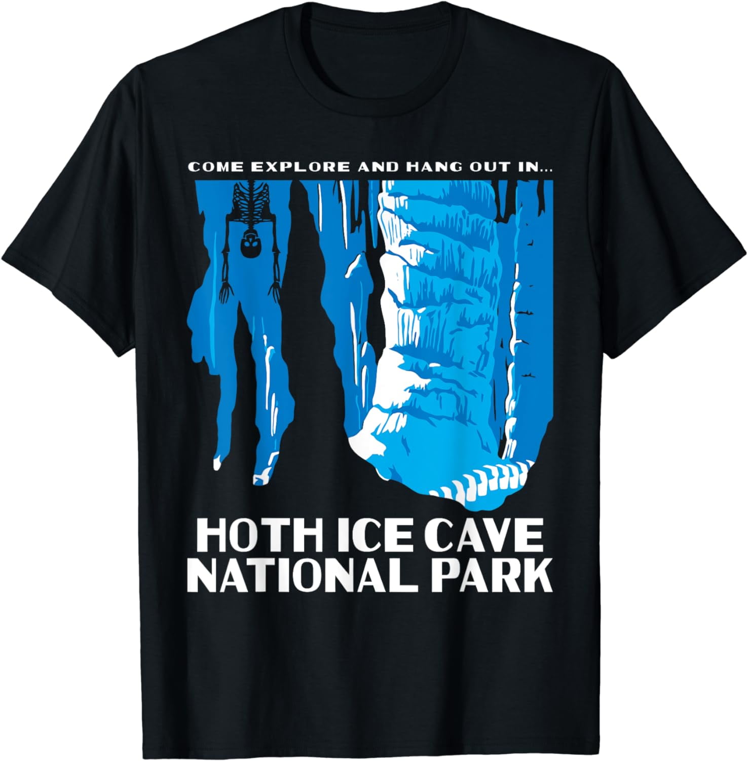 Hoth Ice Cave National Park T-Shirt - Walmart.com