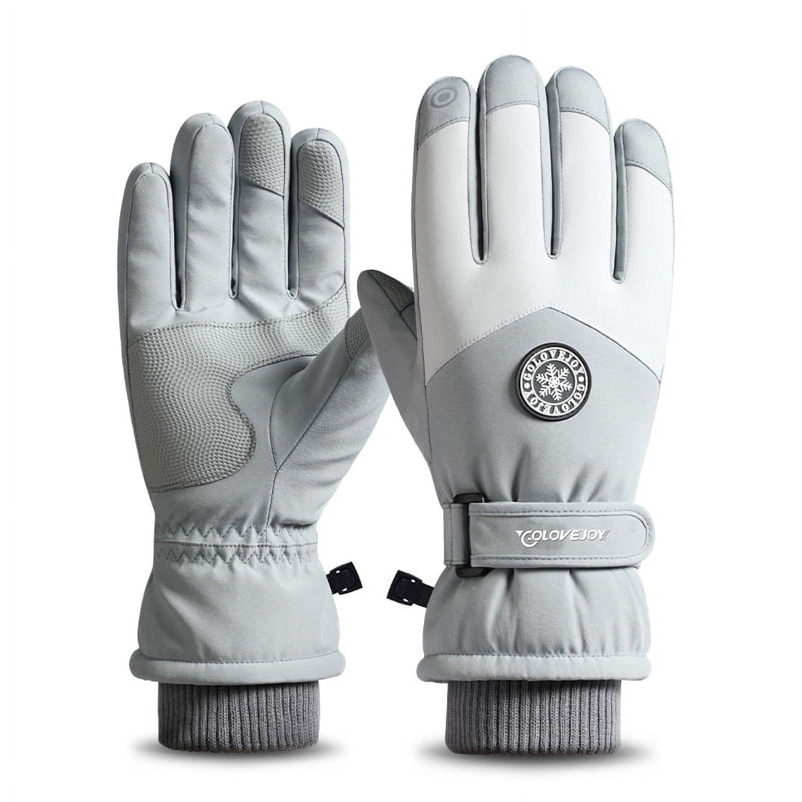 Hotian Insulated Ski Winter Gloves Women Waterproof Warm Snow Gloves ...