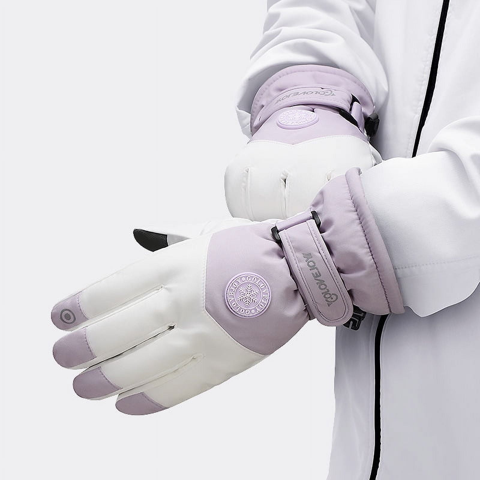 Hotian Women's Waterproof Insulated Ski Gloves for Winter Sports ...