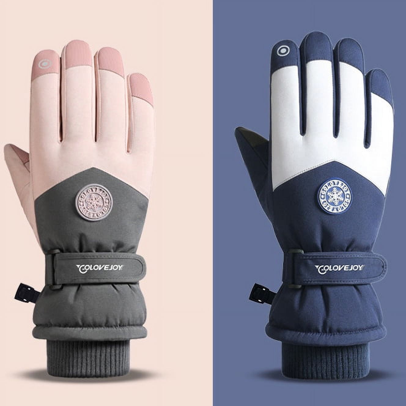 Hotian Waterproof Warm Ski Winter Gloves Women Insulated Snow Gloves ...