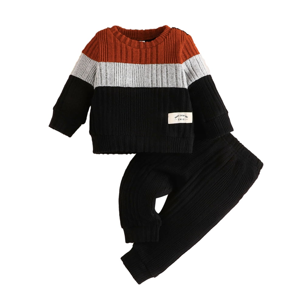Hotiary Infant Boy Girl Spring Fall 2Pcs Set Baby Long Sleeve Crewneck ...