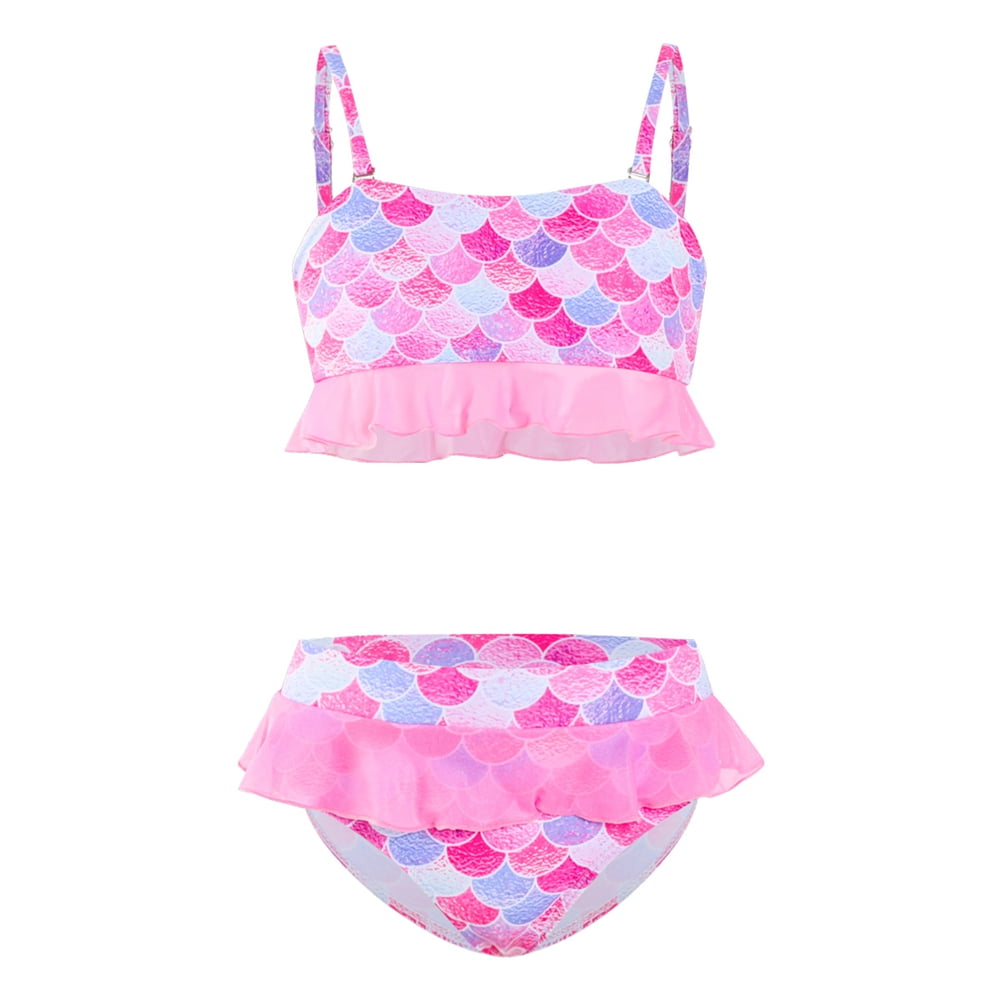 Hotiary Toddler Baby Girls 2 Piece Tankini Sets Kids Quick Dry Mermaid ...
