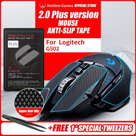 Hotline Games Mouse Grip Tape for Logitech G502 Hero / G502 Wireless ...
