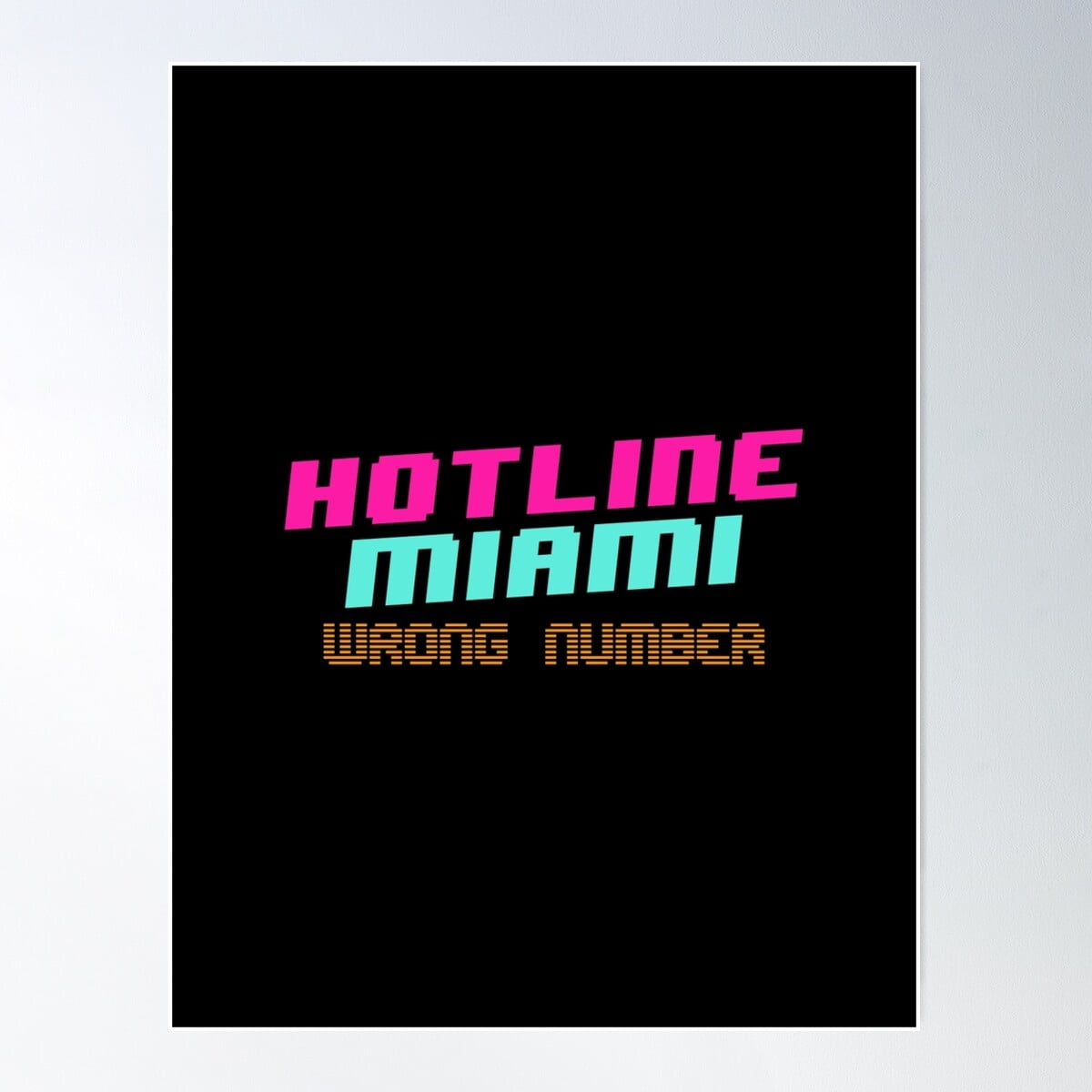 Hotline Miami: Wrong Number Poster Wall Art, Modern Wall Decor For ...