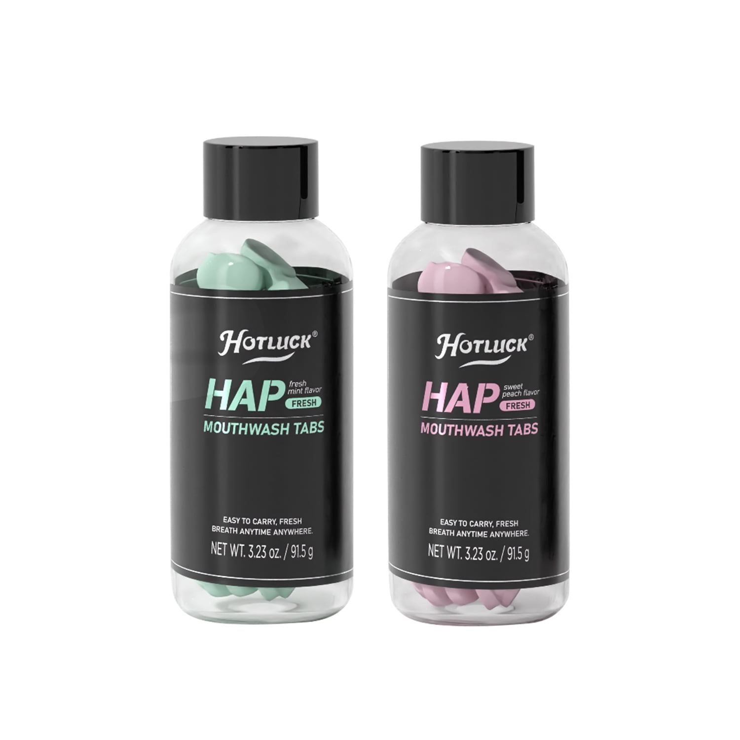 Hotluck Hap Mouthwash Tablets for Fresh Breath,Portable 30Count (1 Pack ...