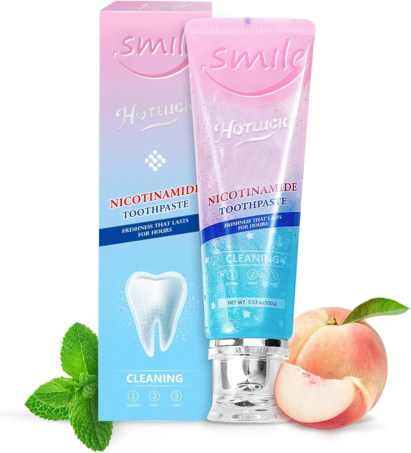Hotluck Niacinamide Whitening Toothpaste,Freshening Breath - Deep ...