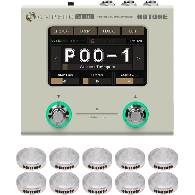 Hotone Ampero Mini Touch Screen Operation Guitar Effects Pedals ...
