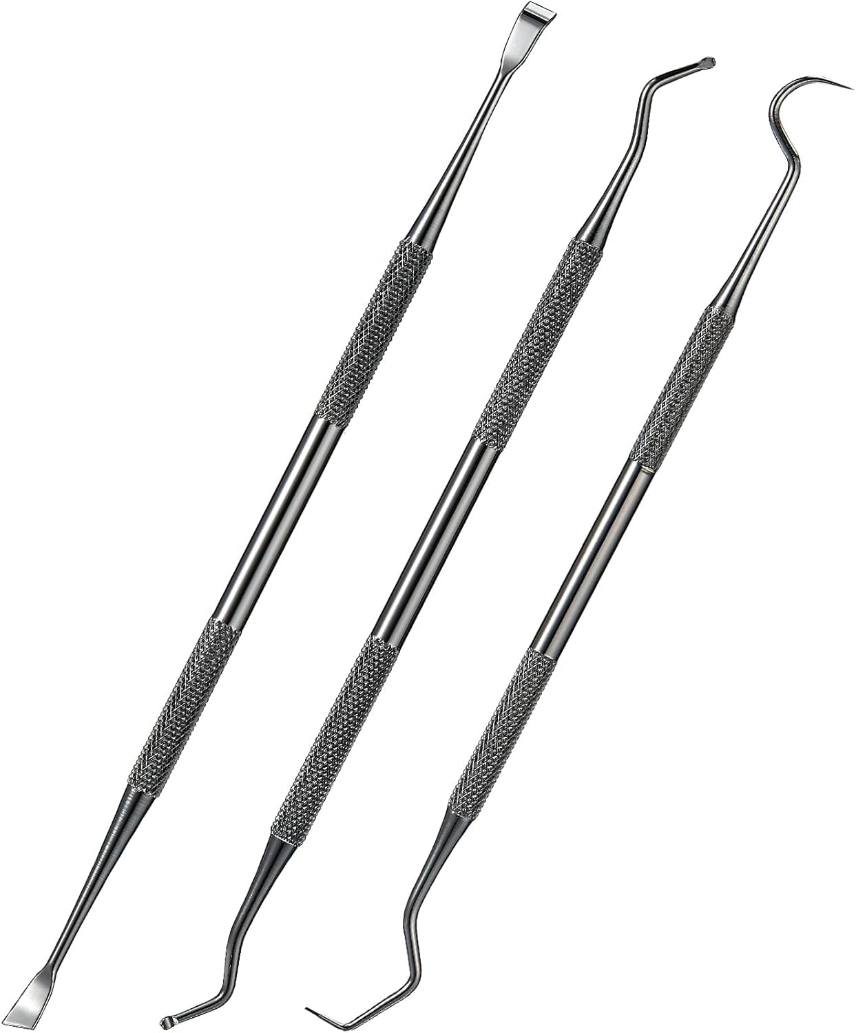 Hotop 3 Pieces Dog Dental Tooth Scaler and Scraper Stainless Double ...