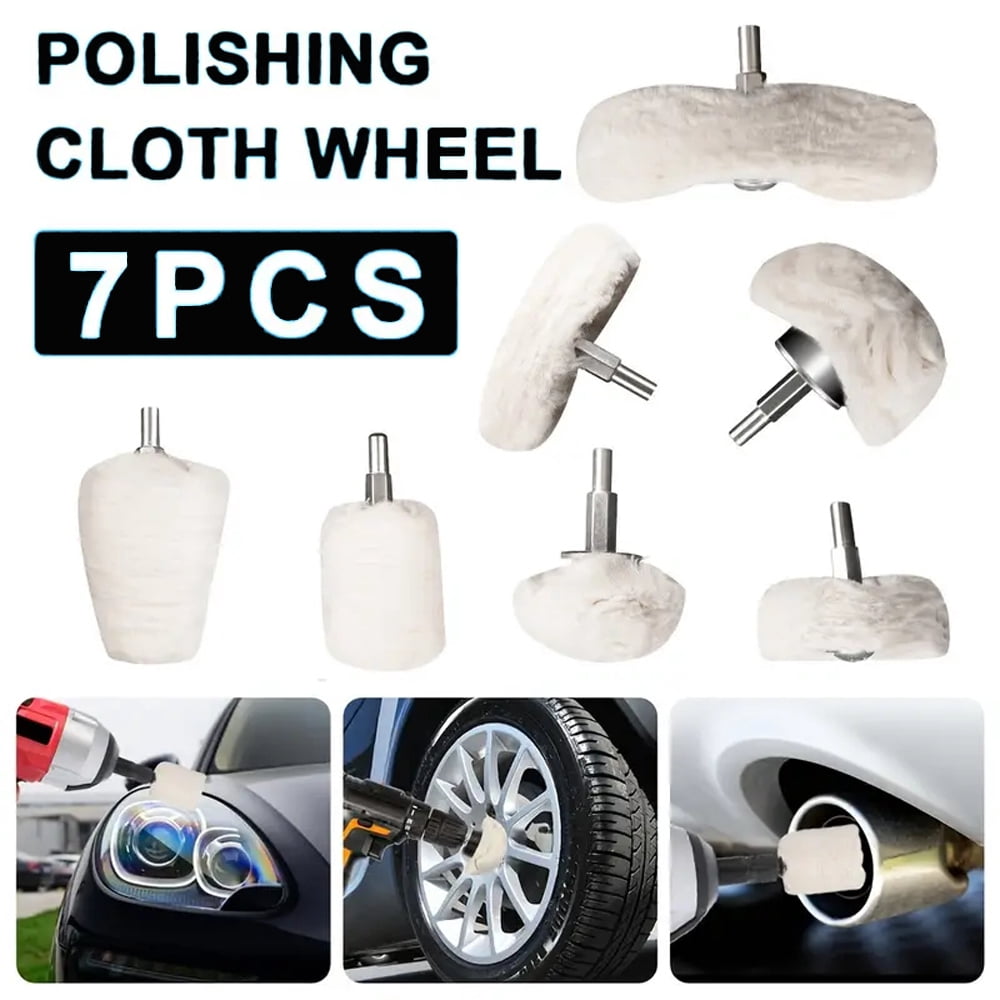 Hotpom Car Buffing Pads, 7pcs Buffing Pad Polishing Wheel Kits, Wheel ...