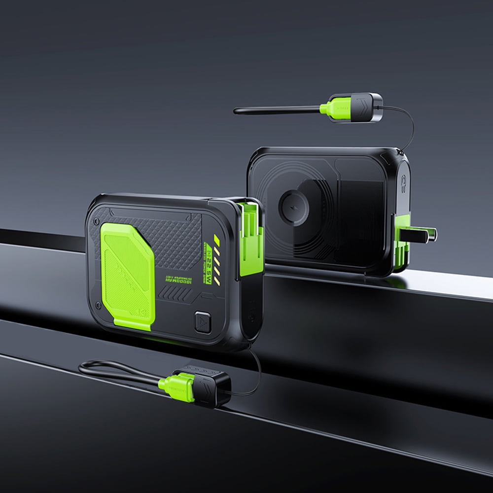 Hotpom Magnetic Power Bank, 10000mAh Portable Charger, with Foldable ...