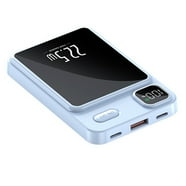 Podoru Wireless Portable Charger, 10000mAh Magnetic Power Bank, Fast ...