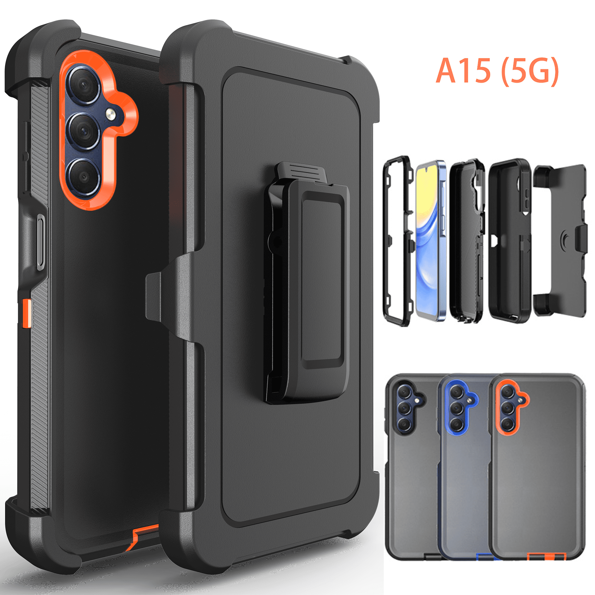 Hotpom Samsung Galaxy A15 5G Shockproof Dustproof Armor Phone Case ...