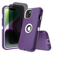 Hotpom for iPhone 14 Plus Case with 2 Pack Privacy Screen Protector ...