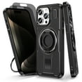 Hotpom for iPhone 15 Pro Case with 2 Pack Privacy Screen Protector ...