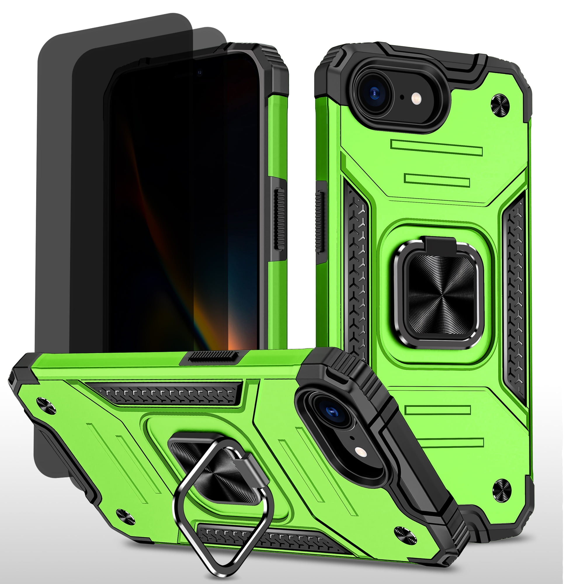 Hotpom for iPhone 16E/ iPhone SE4 Case with 2 Pack Privacy Screen ...