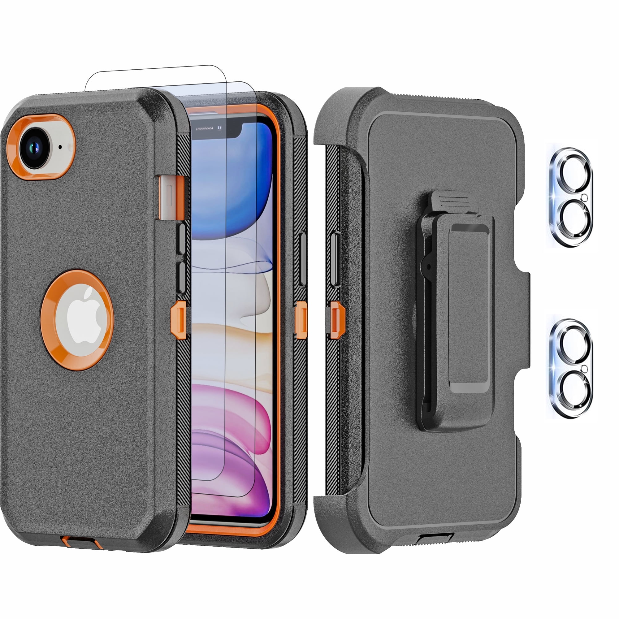 Hotpom for iPhone 16E/ iPhone SE4 Case with Belt Clip Holster ...