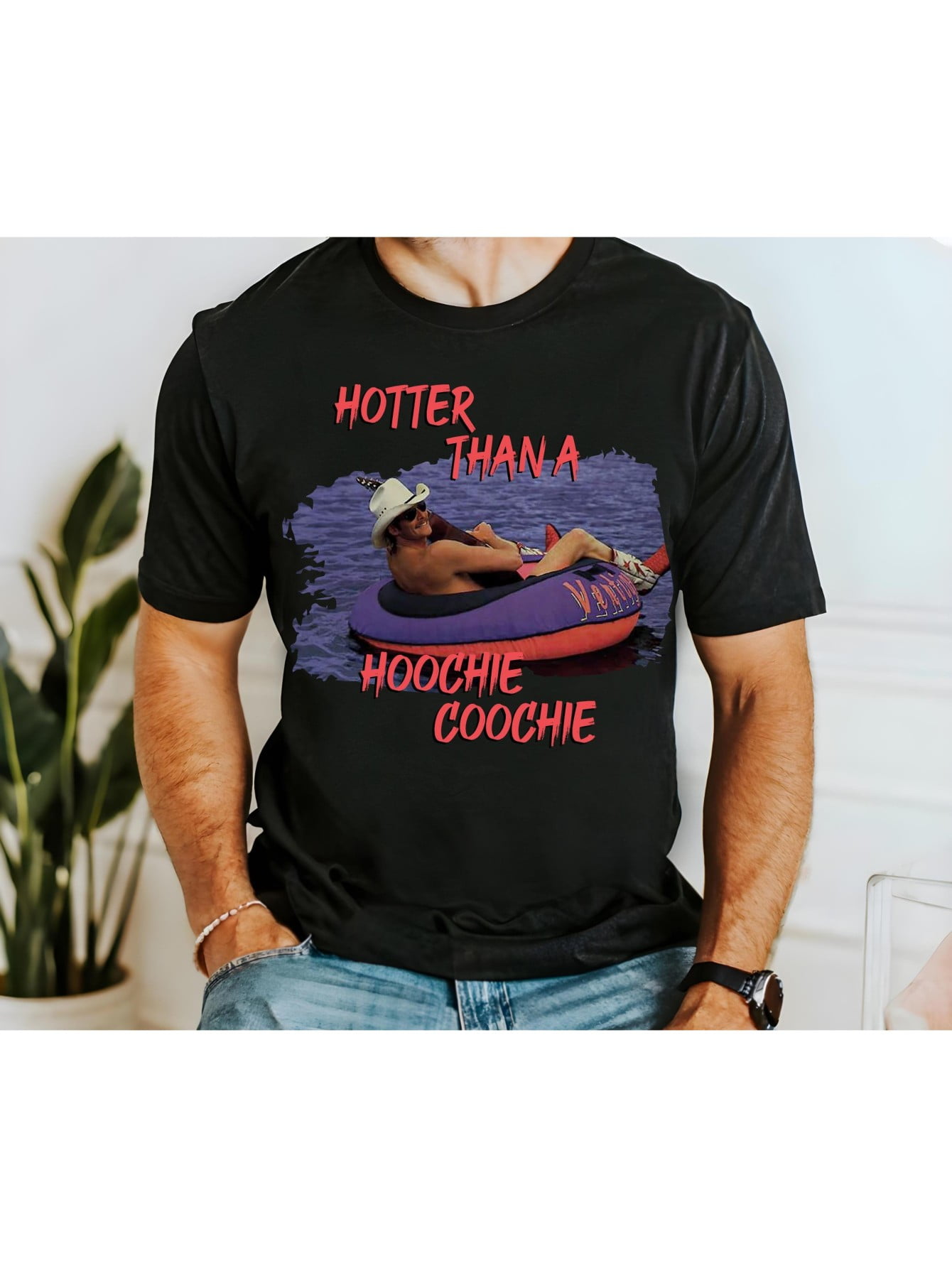 Hotter than a Hoochie Coochie Alan Jackson, Meme Summer Vacation Tshirt ...