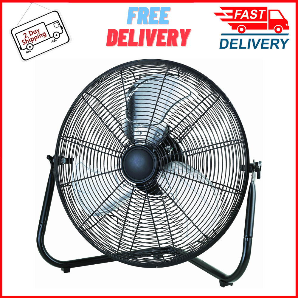 Hottes 20 Inch Pro Series High Velocity Oscillating Wall Mount Fan For ...