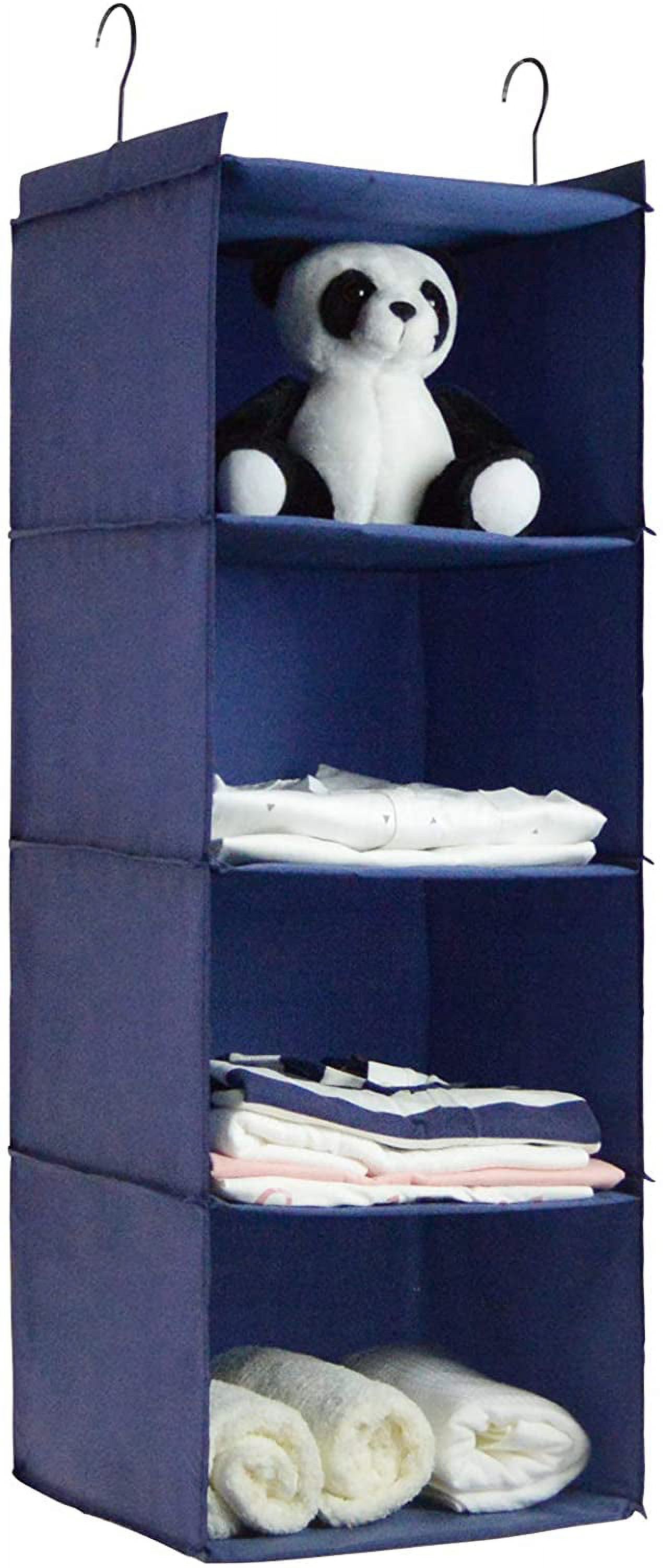 Hottest Hanging Closet Organizer 4-Shelf, Hanging Closet Shelves with 3 ...