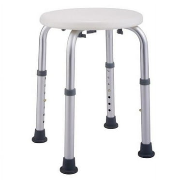 Drive Medical Adjustable Height Bath Stool, White - Walmart.com