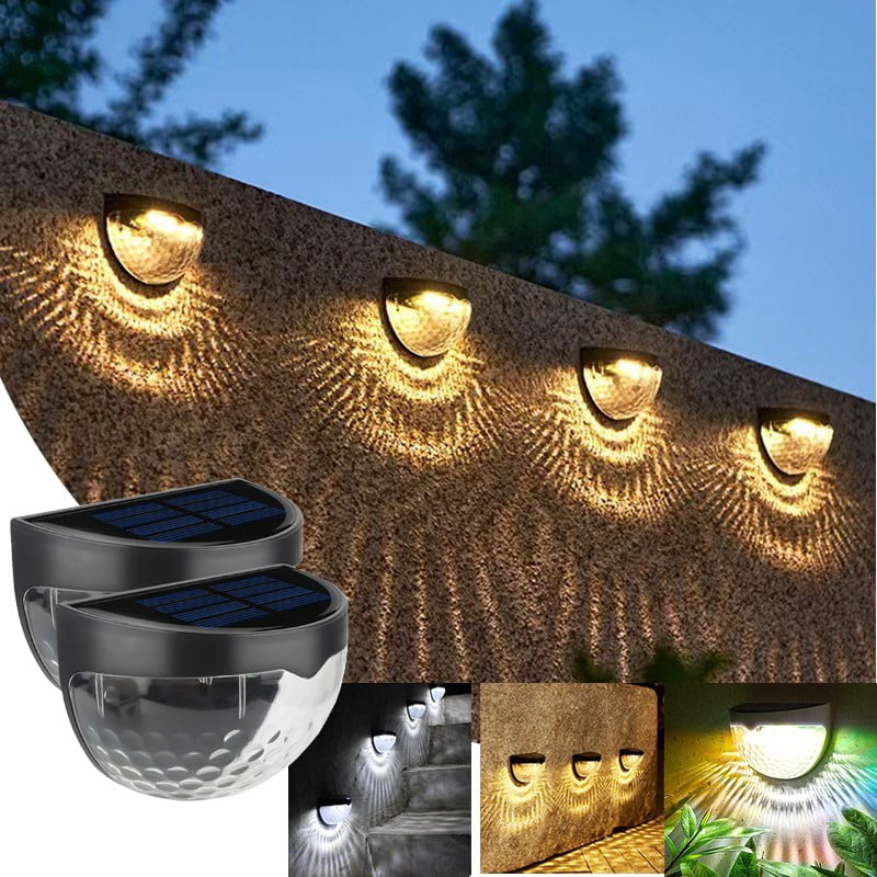 Hottest Summer Deals,Solar Fence Lights, Black Shell, Weatherproof ...