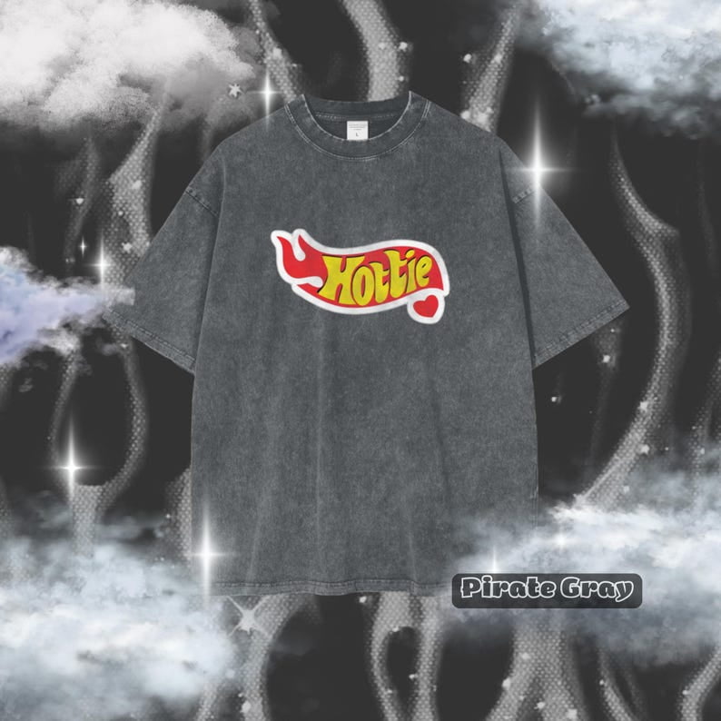 Hottie Hot Wheels Inspired T-Shirt – Funny Racing Logo Parody, Y2K ...