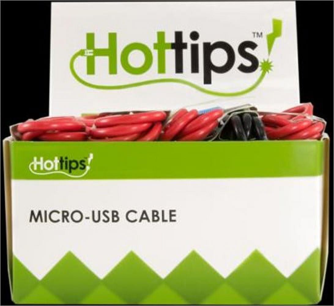 Hottips 3' Micro-USB Cable Assortment - Walmart.com