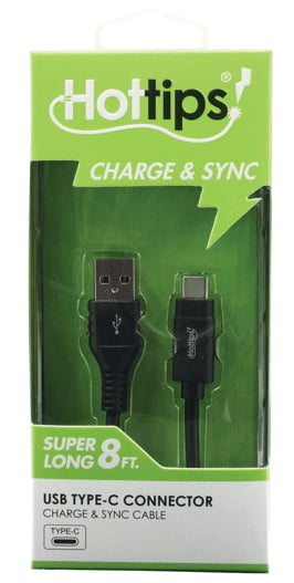 Hottips Elite 8Ft USB-A to USB-C Charge & Sync Cable (Pack of 18 ...