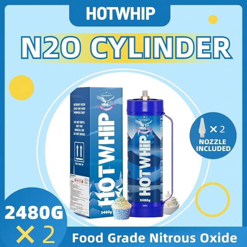 Hotwhip 4.0L 2480g Pure Premium Whip Cream Charger Tank,Original Flavor ...