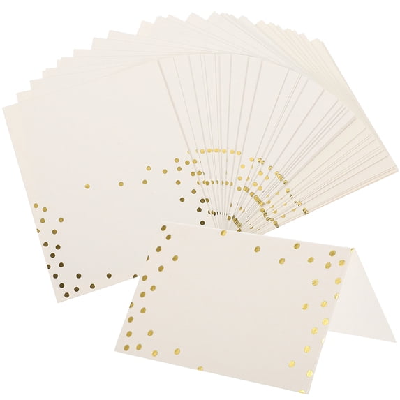 Houderco 100Pcs Dot Printing Paper Place Cards for Wedding DIY Table ...