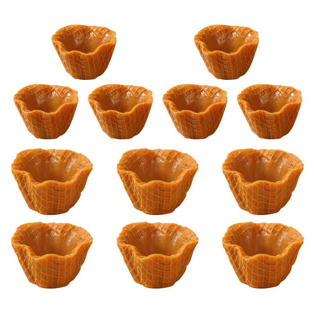 Houderco 12Pcs Mini Simulation Food Chocolate Ice Cream Cone Models For ...