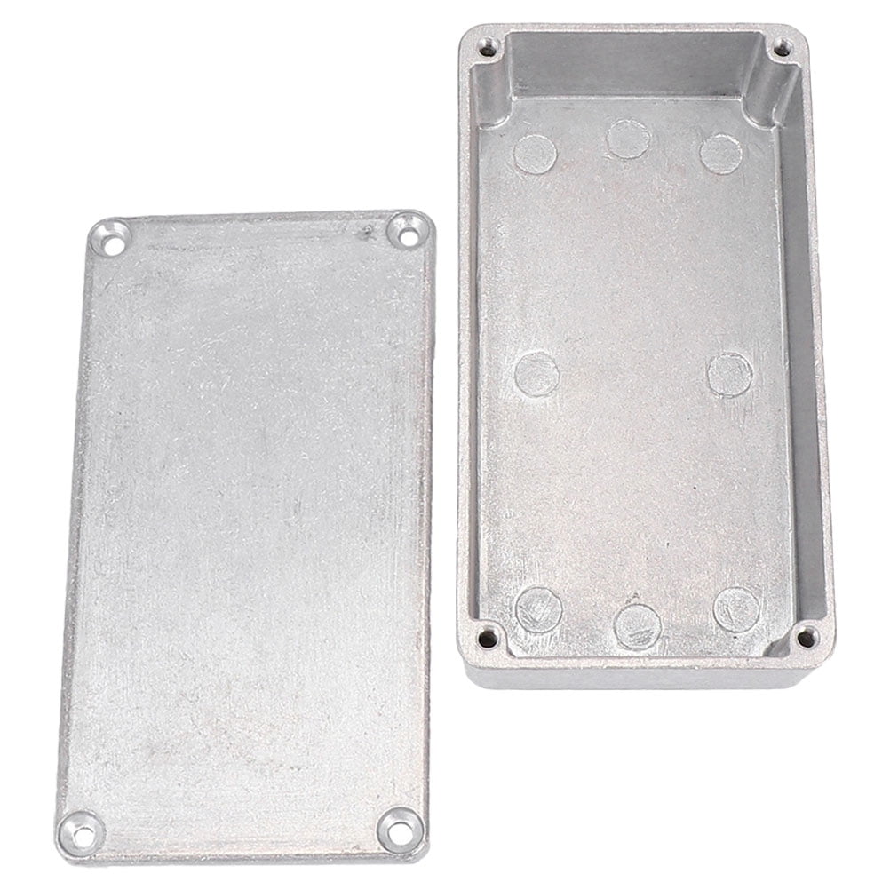 Houderco 1Pcs Electronic Enclosure Case Silver Aluminum for Guitar ...