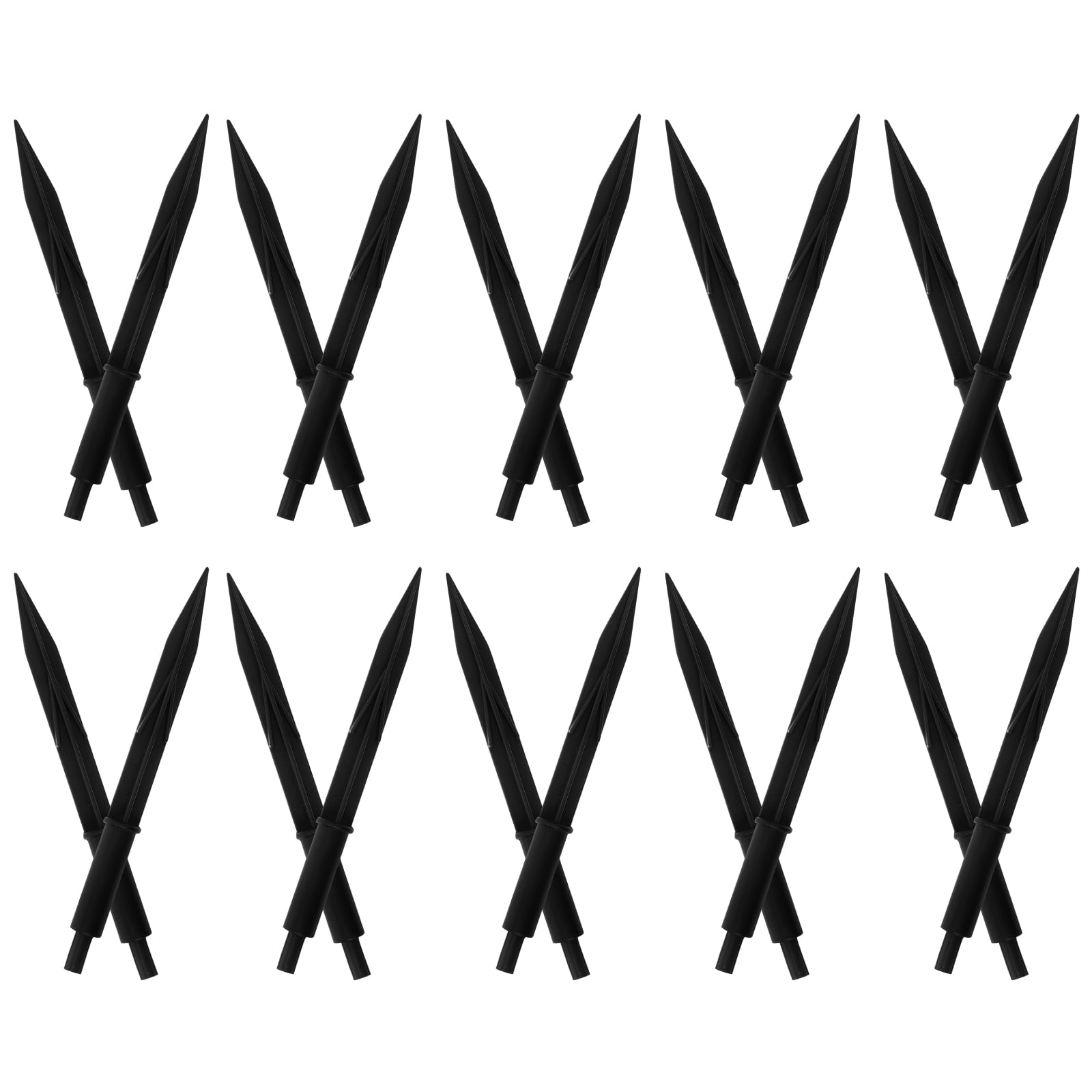 Houderco 20 Sets Yard Stakes for Pathway Lights Rust-proof Black ABS ...