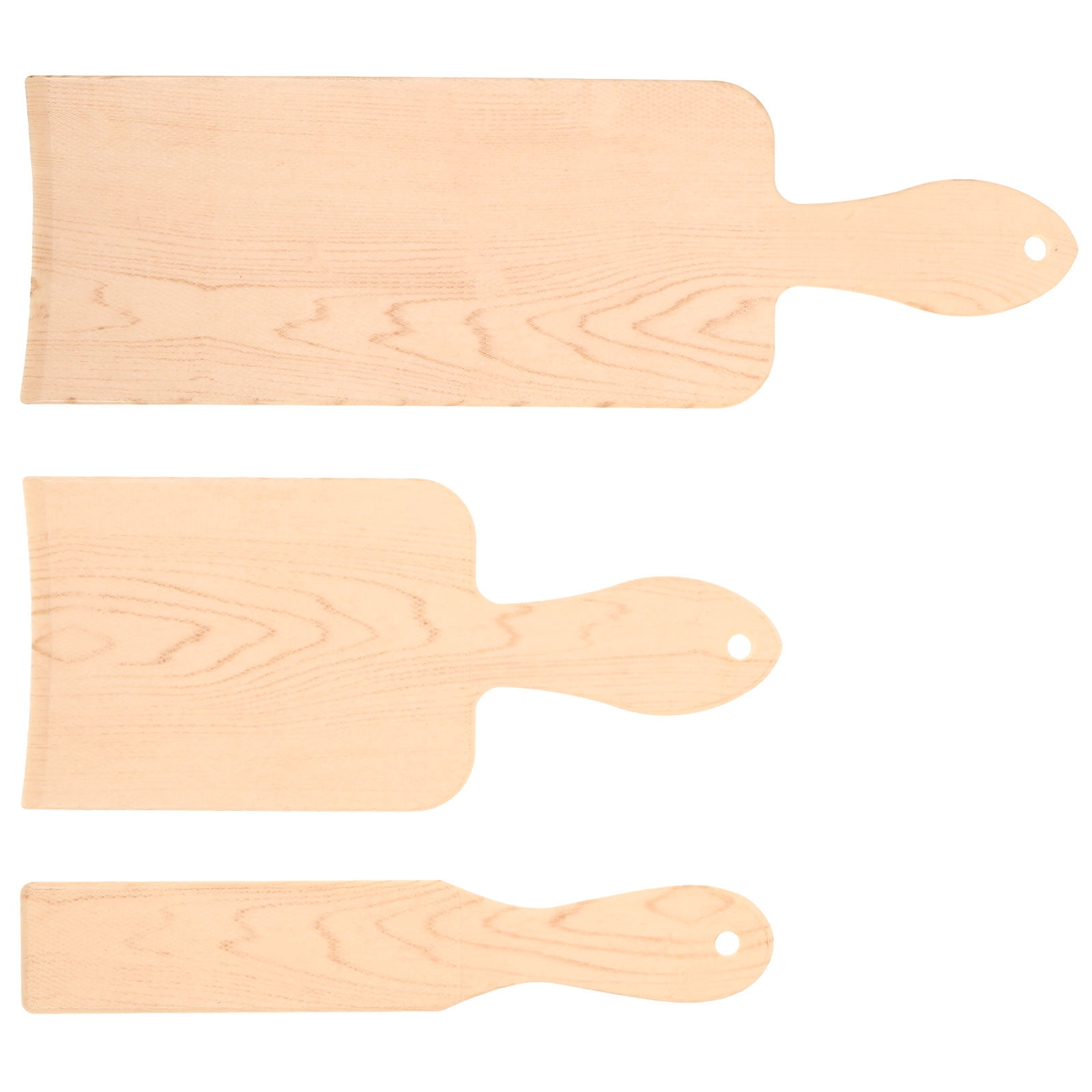 Houderco 3Pcs Beige Hair Dye Paddle Wood Grain Pattern for DIY Users ...