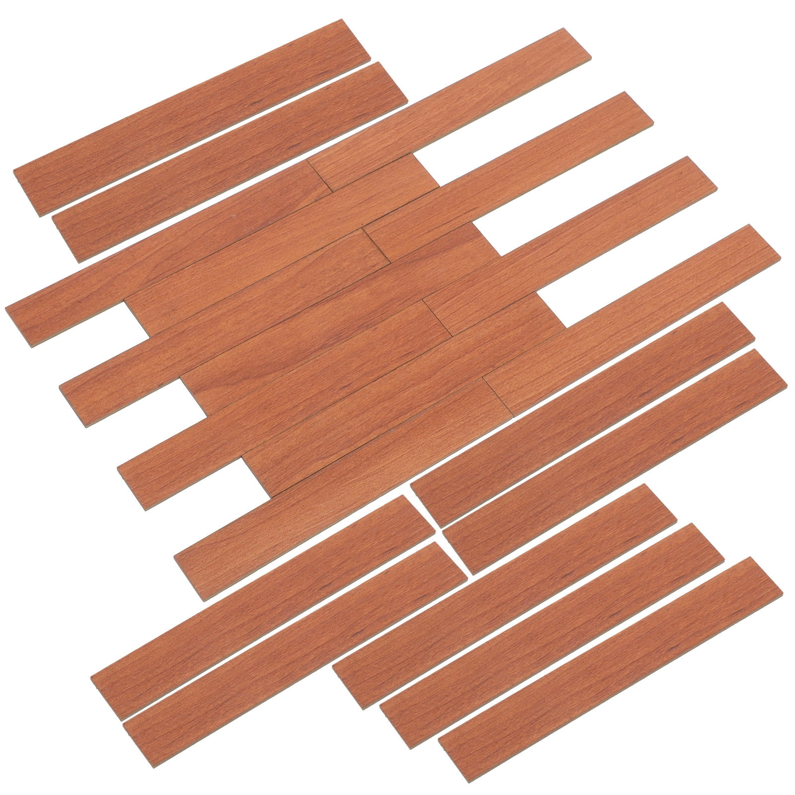 Houderco 40Pcs Dollhouse Flooring Sheets Wooden Miniature Flooring ...