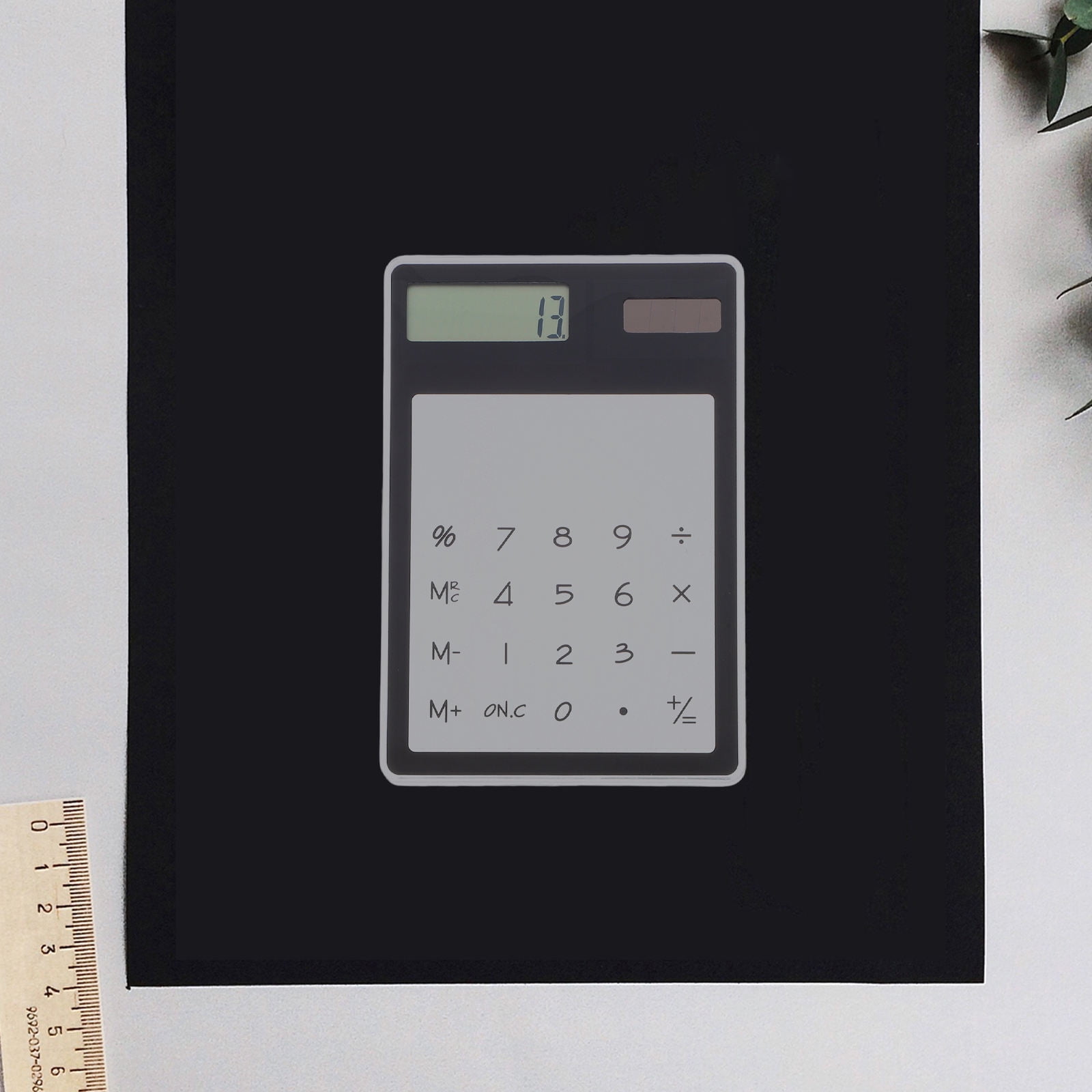 Houderco Touch Screen Calculator Unique Transparent Rectangular Shape ...