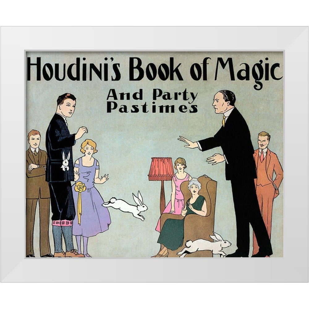 Houdini, Harry 18x15 White Modern Wood Framed Museum Art Print Titled ...