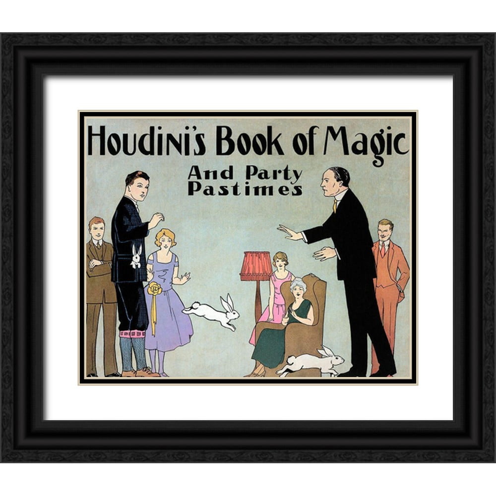 Houdini, Harry 24x20 Black Ornate Wood Framed with Double Matting ...