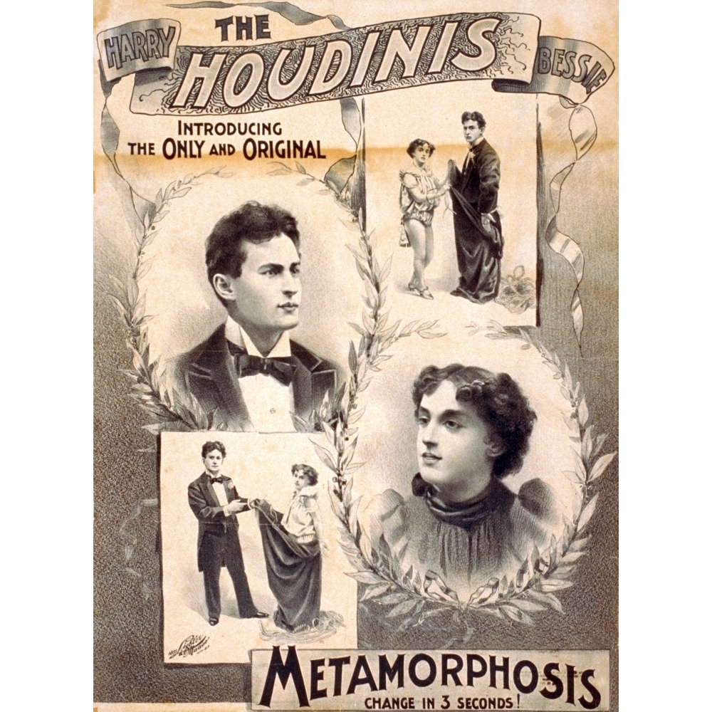 Houdini Metamorphosis Illusion, 1895 Poster Print by Science Source (24 ...