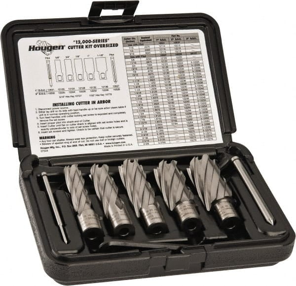 Hougen 12006 "12,000-Series" Oversized Annular Cutter Kit - 2" Depth ...