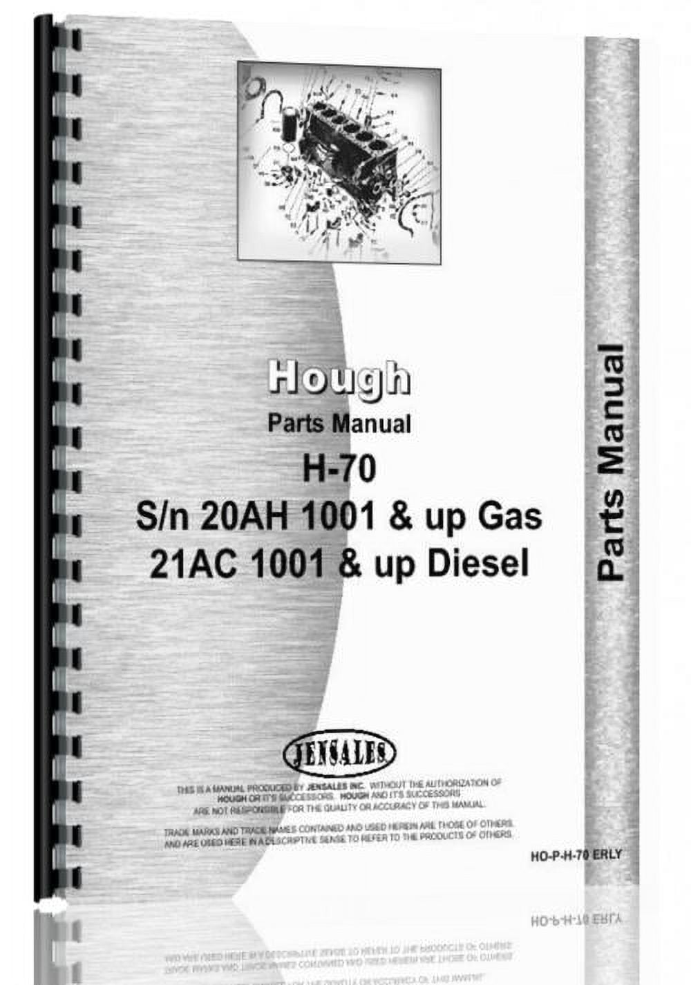 Hough H-70 Pay Loader Parts Manual - Walmart.com