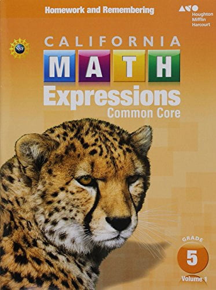 Houghton Mifflin Harcourt Math Expressio Homework and Remembering ...