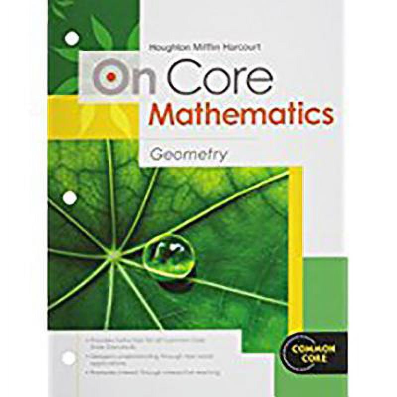 Pre-Owned Houghton Mifflin Harcourt On Core Mathematics Student Worktext Geometry 9780547575308 ...