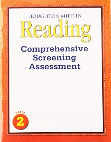 Pre-Owned Houghton Mifflin Reading, Grade 2 : Comprehensive Screening Assessment 9780547153056 ...