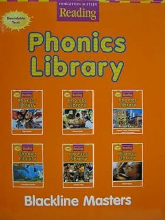 Houghton Mifflin Reading: The Nation's Choice California: Phonics Library Blackline Masters ...