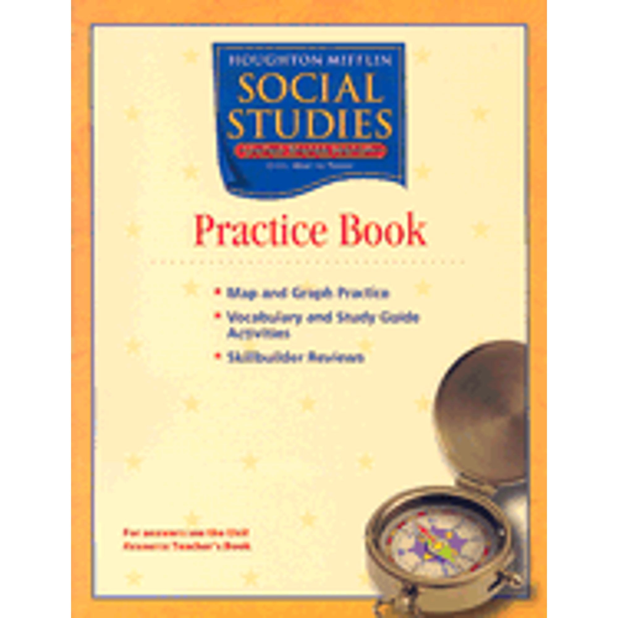 Pre-Owned Houghton Mifflin Social Studies : Maps and Graph Practice - Vocabulary Study Guide ...
